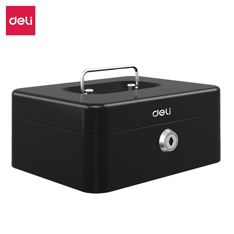 Jual Deli Cash Box ET500 Stainless Steel 20x16x9cm | Kotak Uang dengan ...