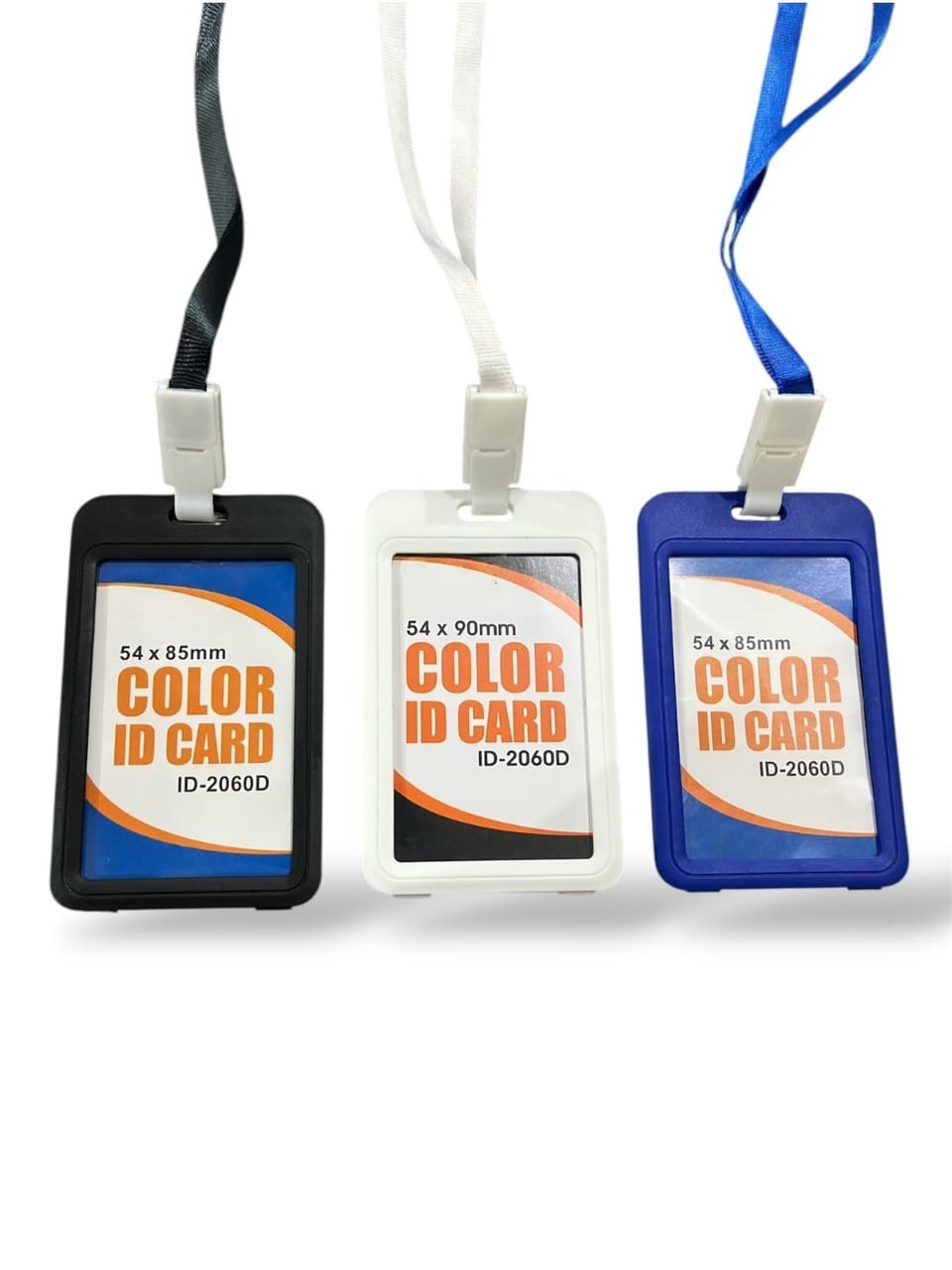 Jual Name Tag ID Card 2 Sisi dengan Tali Plastik