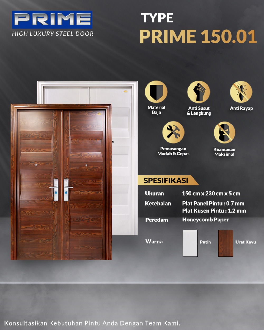 Pintu Baja PRIME 150.01