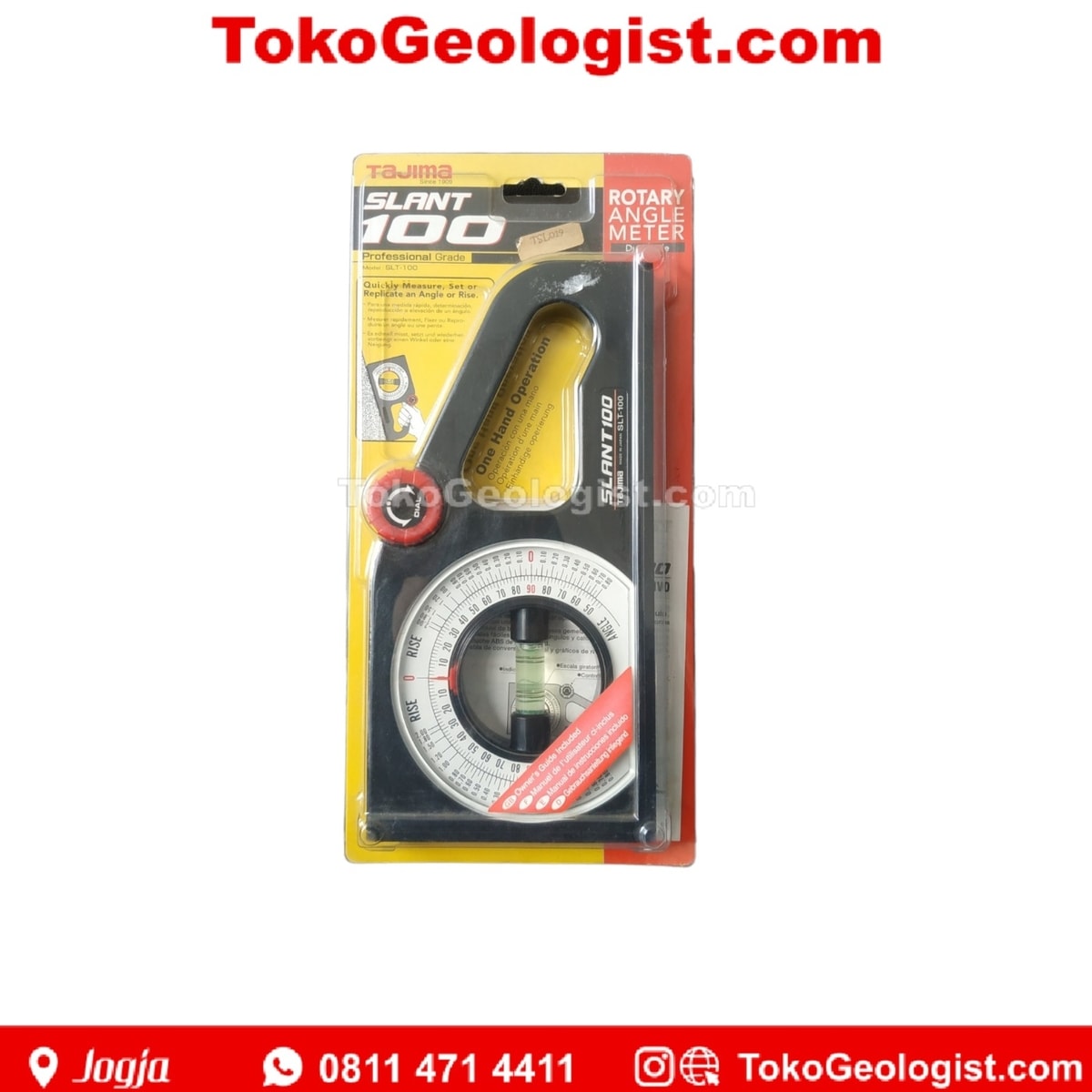 Tajima Slant 100 Rotary Angle Meter Alat Ukur Kemiringan Ori Japan