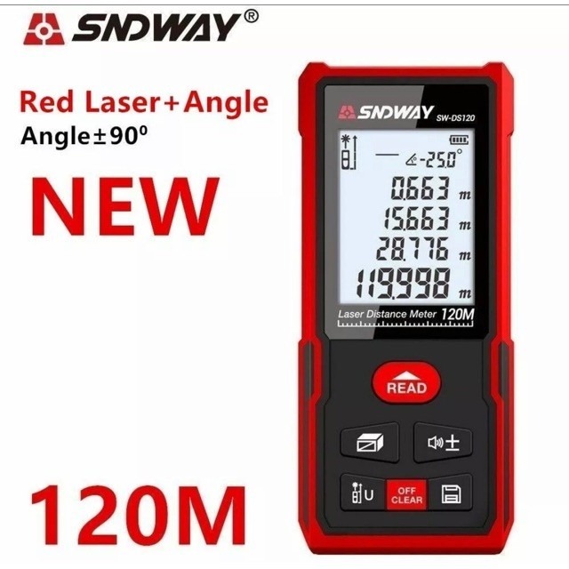 Meteran Laser SNDWAY DS120
