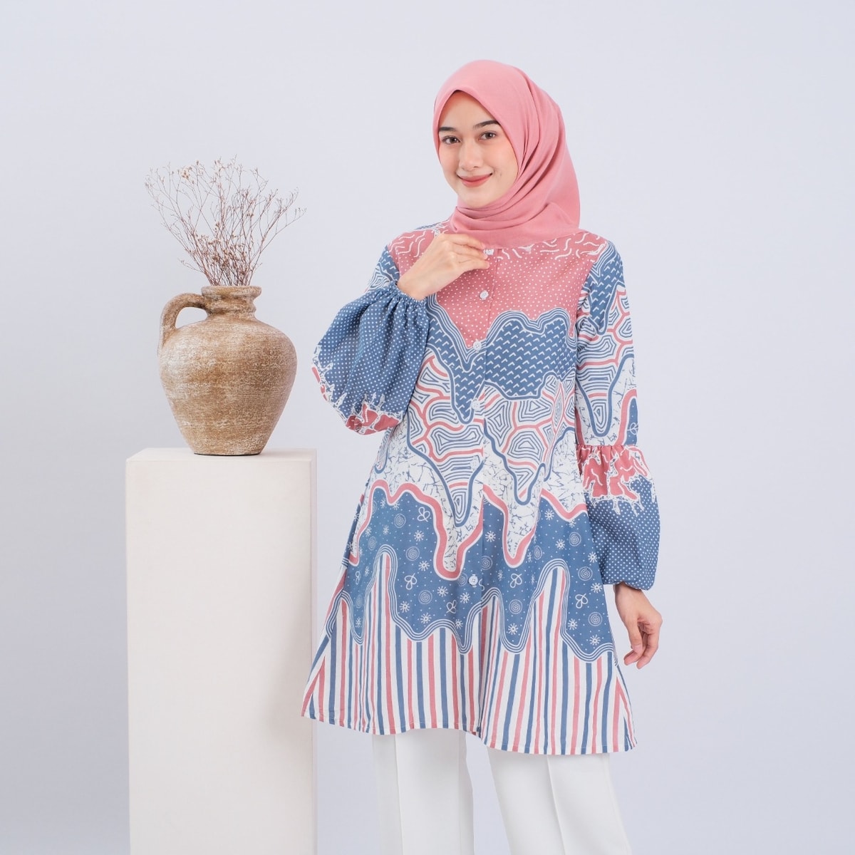 Tunik Batik Muslim Modern Paramita (Handmade)